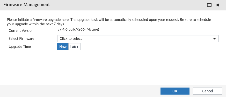 Upgrade information | FortiManager Cloud 7.4.7 | Fortinet Document Library